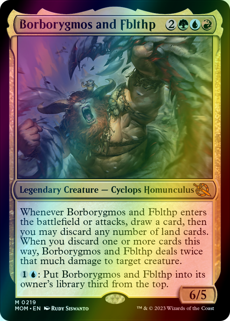 Borborygmos and Fblthp FOIL, March of the Machine, MTG MOM NM/M | eBay