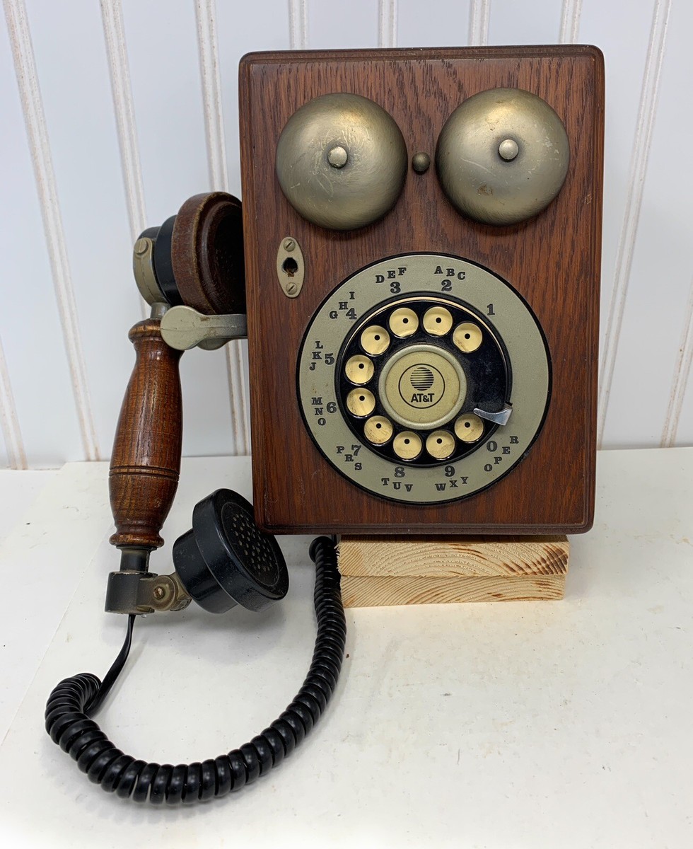 Vintage Wood Wall Phone Genuine GPO 121L Wooden Wall Telephone 1920s