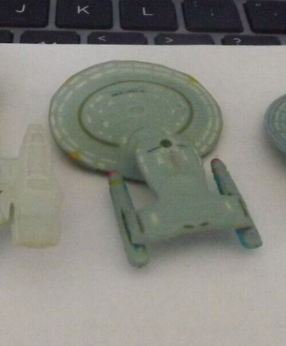 STAR TREK Micro Machines USS ENTERPRISE D NCC-1701-D Removable & (5 ...