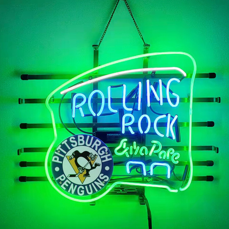 Rolling Rock Beer Neon Sign For Home Bar Pub Club Restaurant Home Wall ...