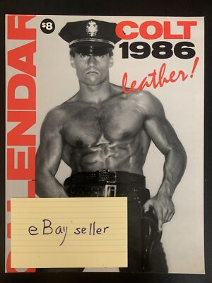 Vintage Colt Studio Leather CALENDAR 1986 | eBay