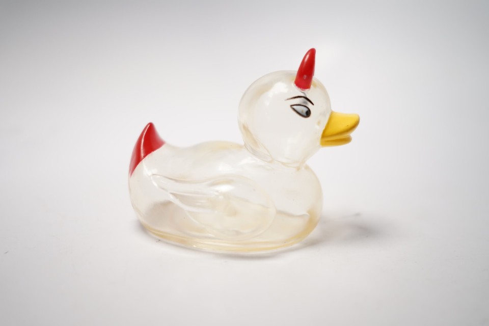 RARE 2005 Crystal Clear Rubber Evil Devil Duck Ducky Duckie Toy Accoutrements | eBay