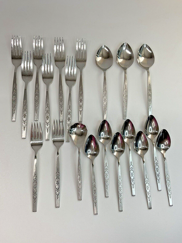 20 pc WM Rogers Premier Stainless Oneida Ltd SPANADA Flatware Spoons ...