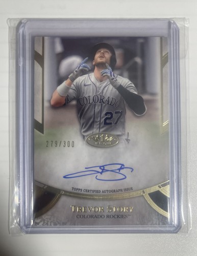 2021 Topps Tier One TREVOR STORY Prime Performers Autograph /300 ...