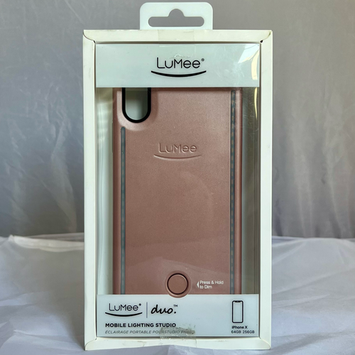 LuMee Duo Rose Case for Apple iPhone X Portable Mobile Lighting Studio ...