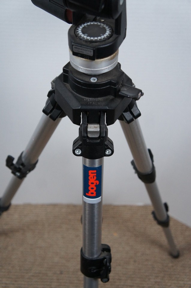 Italian Bogen Manfrotto Professional Tripod 3021 Pan Tilt Head 3047 39 ...