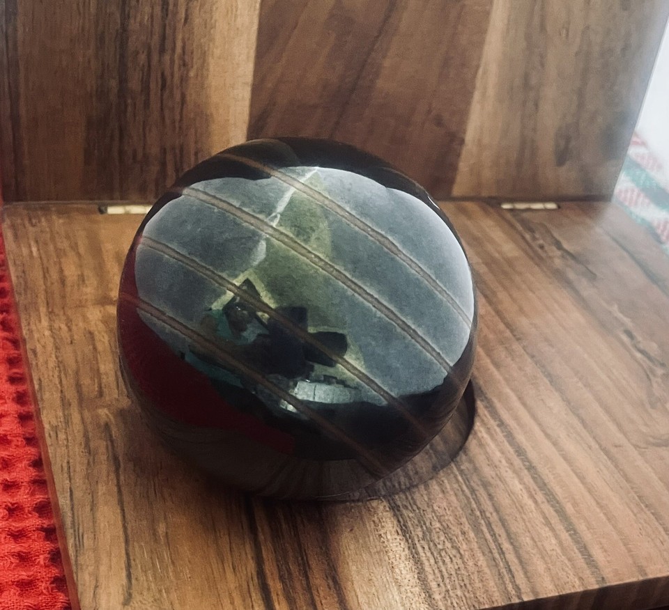 Zen Sphere Tranquility Ball 10” Inch Orb Vintage Glazed Garden Japanese Brown | eBay