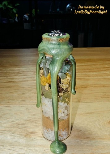 Money Spell Jar For Abundance Wealth Drawing Money Prosperity 15ml Jar ...