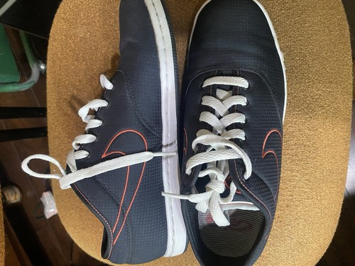 Nike Air Shoes Womens 8.5 Isis Athletic Sneakers Black Canvas 407502 ...