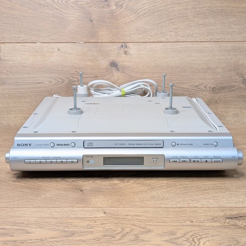 Sony ICF-CDK50 Under Cabinet Kitchen CD Player AM/FM Radio Tested *No ...