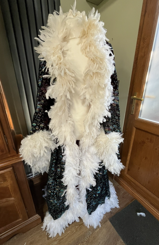 Pantomime Dame Costume Coat Drag Queen Stage Outfit Fancy Dress Cosplay ...