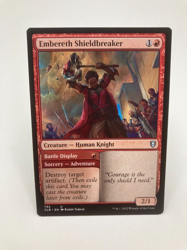 Embereth Shieldbreaker NM/M* Commander Baldur's Gate 792 ENGLISH mtg ...