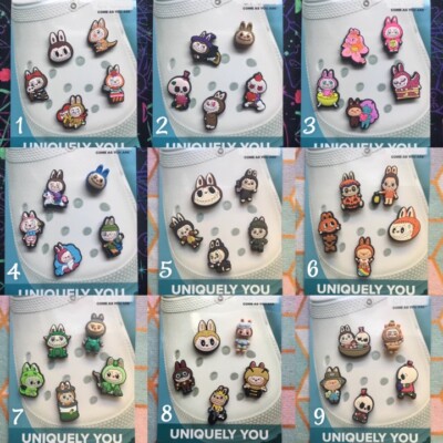 Crocs Handmade jibbitz 5pc Labubu Evil Bunny Rabbit oversized Shoe ...