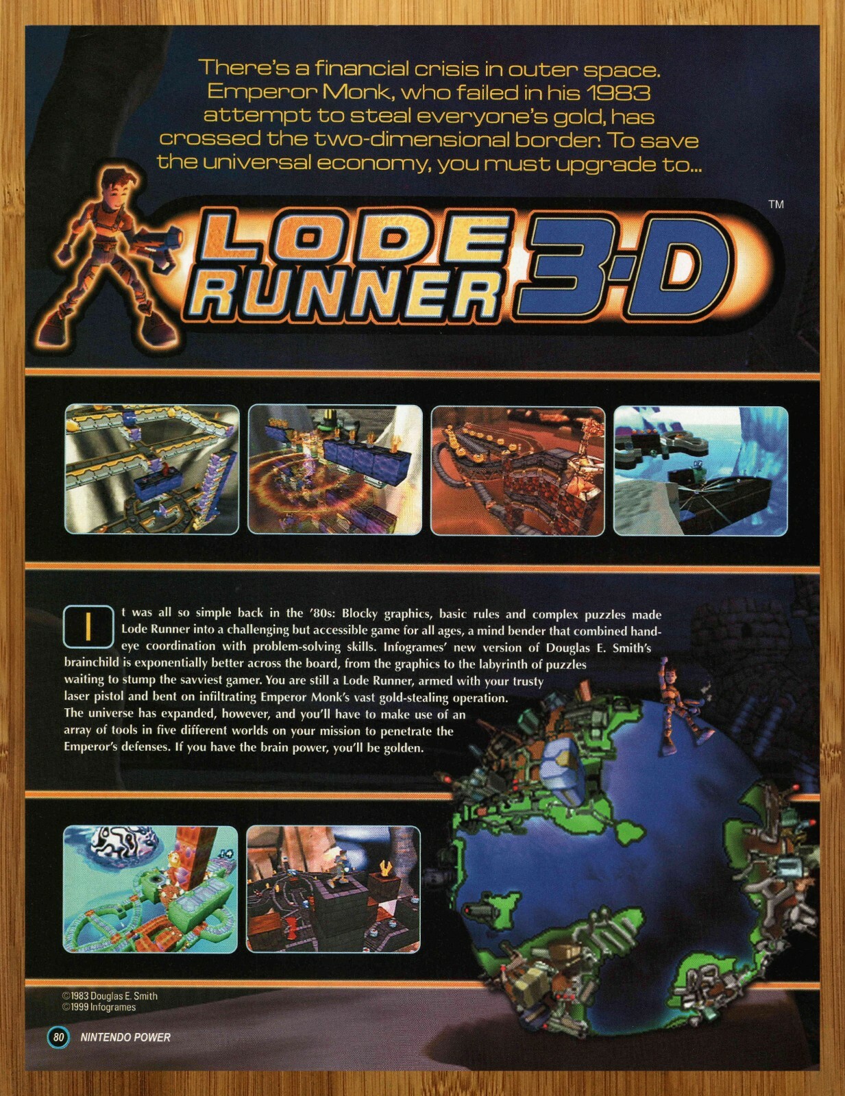 1999 Lode Runner 3-D N64 Nintendo 64 Print Ad/Poster Authentic Video ...