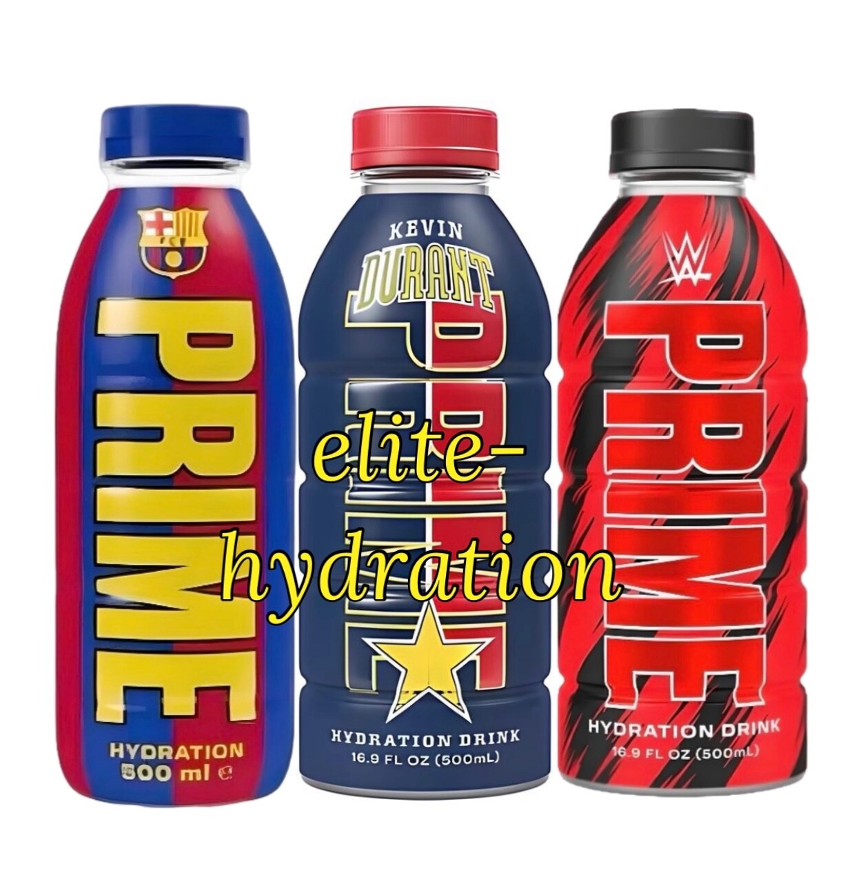 Prime Hydration WWE, Kevin Durant & Barcelona IN HAND NOW Bundle New ...