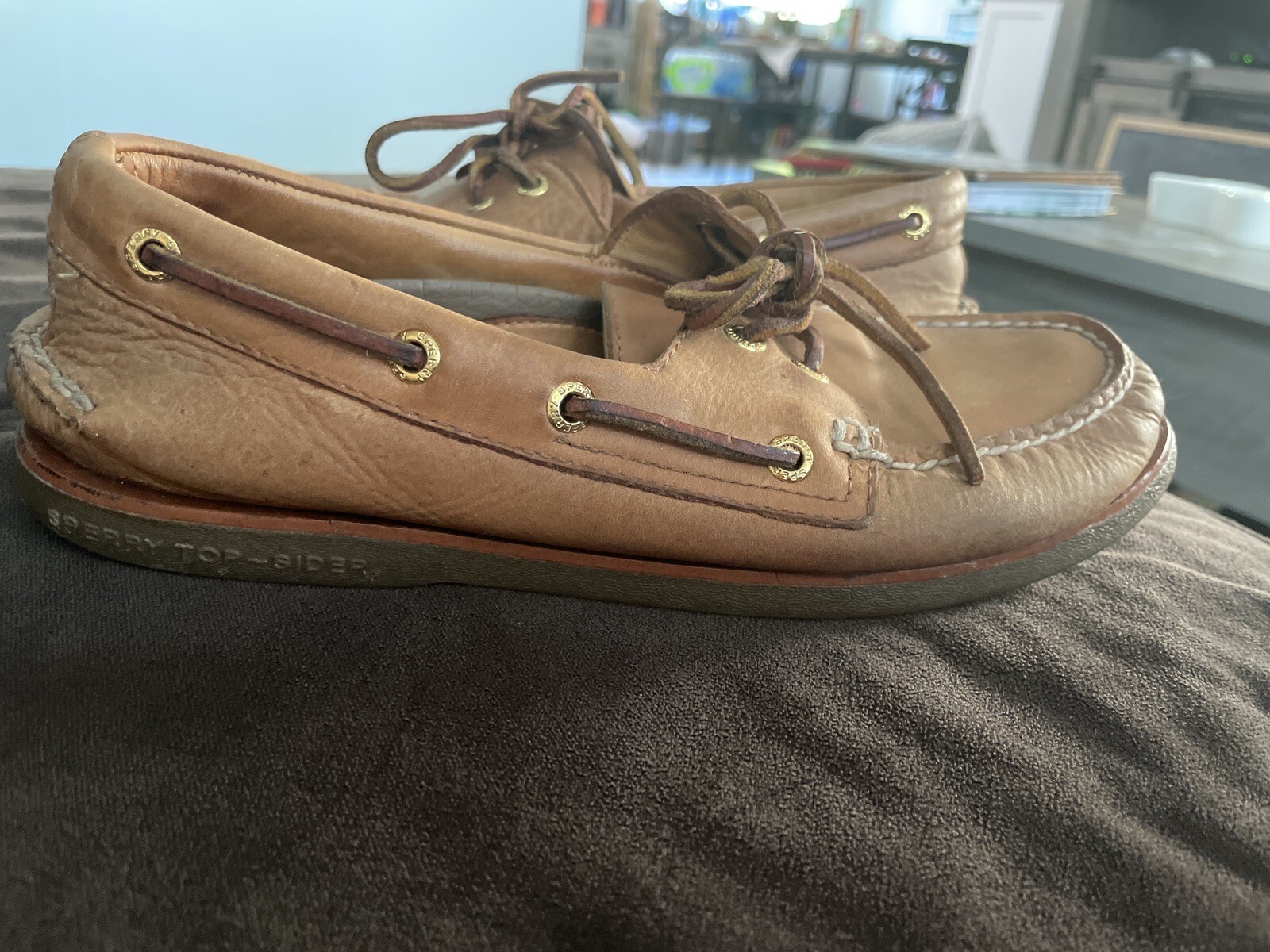 Sperry Gold Cup Gold A/O 2-Eye Sahara Boat Shoe Size … - Gem