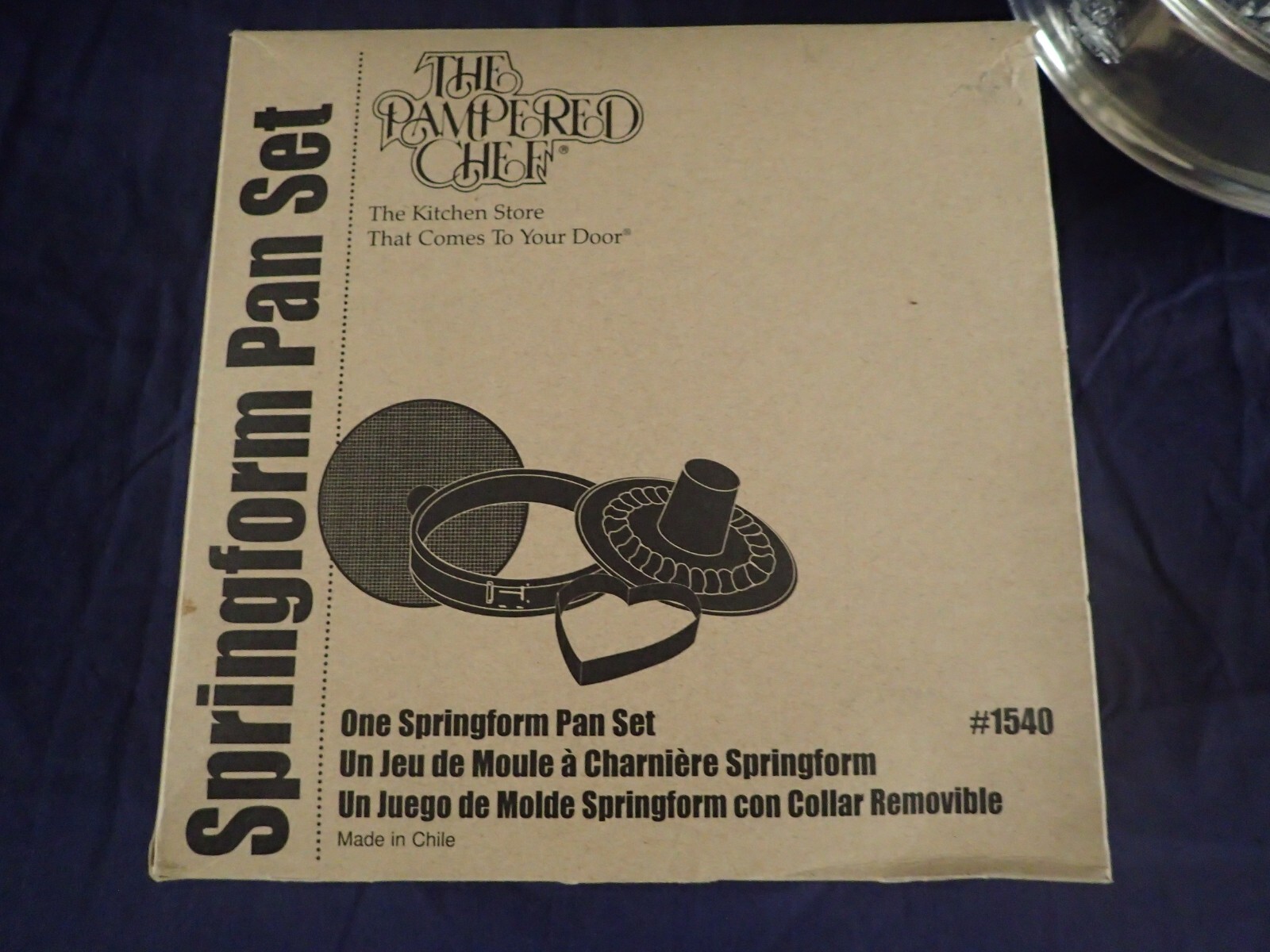 NEW W/ Box Pampered Chef Springform Pan Set Cake Heart Insert #1540 | eBay