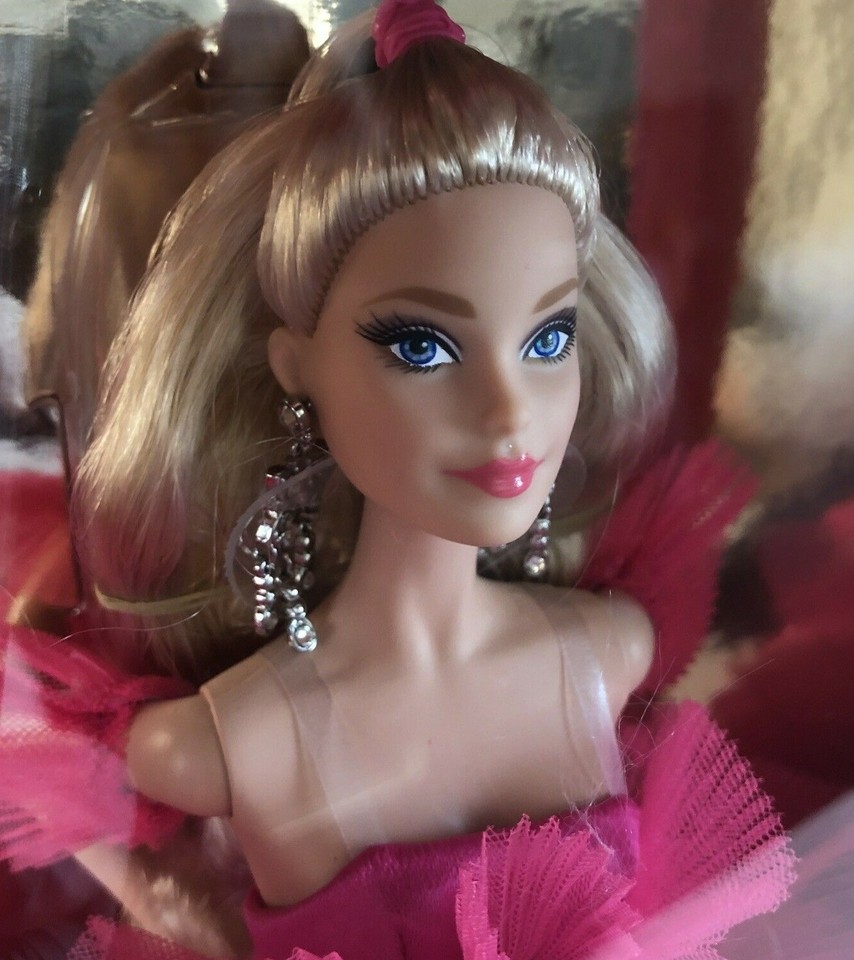 Pink Premiere Silkstone Barbie Pink Collection Doll With Earrings ...