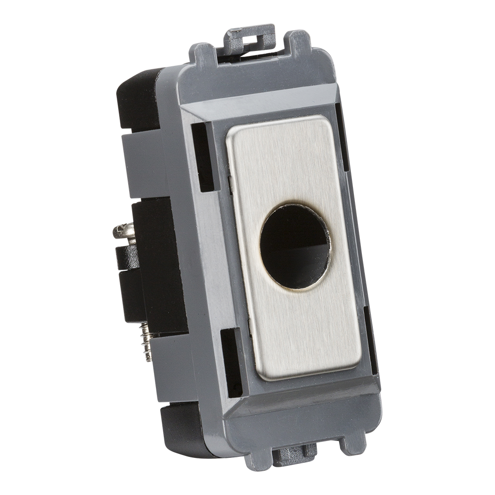 KNIGHTSBRIDGE METAL CUSTOM GRID FRONT PLATE SWITCH COMPONENTS BRUSHED ...