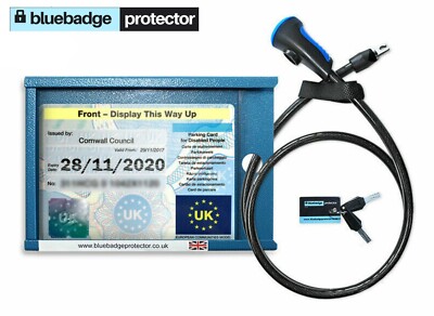 Blue Badge Protector Disabled Holder Anti Theft Lockable Security ...