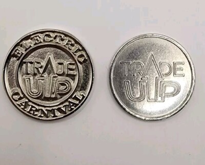 Philippines Amusement Token.Lot Of 2.Varieties Of Trade Up By Fiesta ...