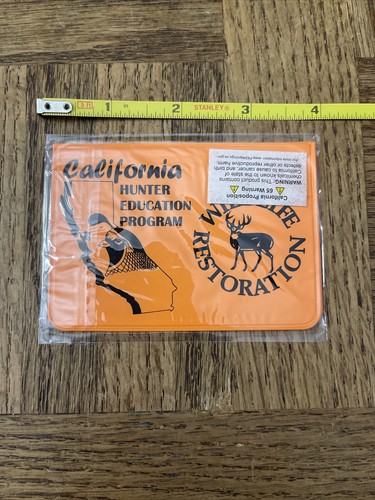 California Hunter Education Program Wildlife Restoration Card Holder | eBay