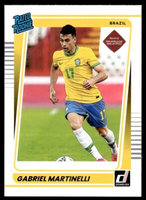 2021 Road To Fifa World Cup Gabriel Martinelli Rookie Brazil #182 Rated ...
