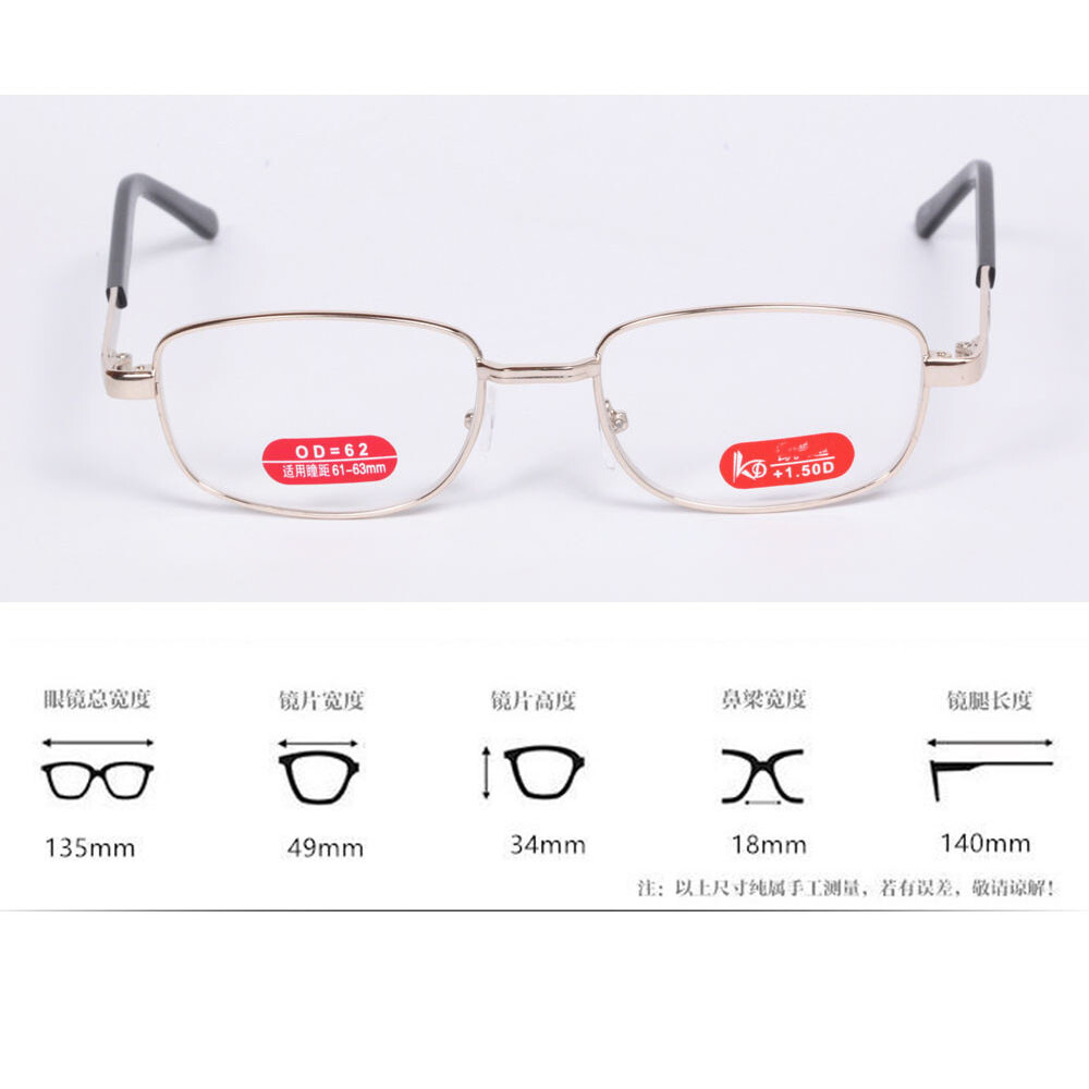 Reading Glasses 4.50 5.00 5.50 6.00 Highly Strength Plastic / Metal ...
