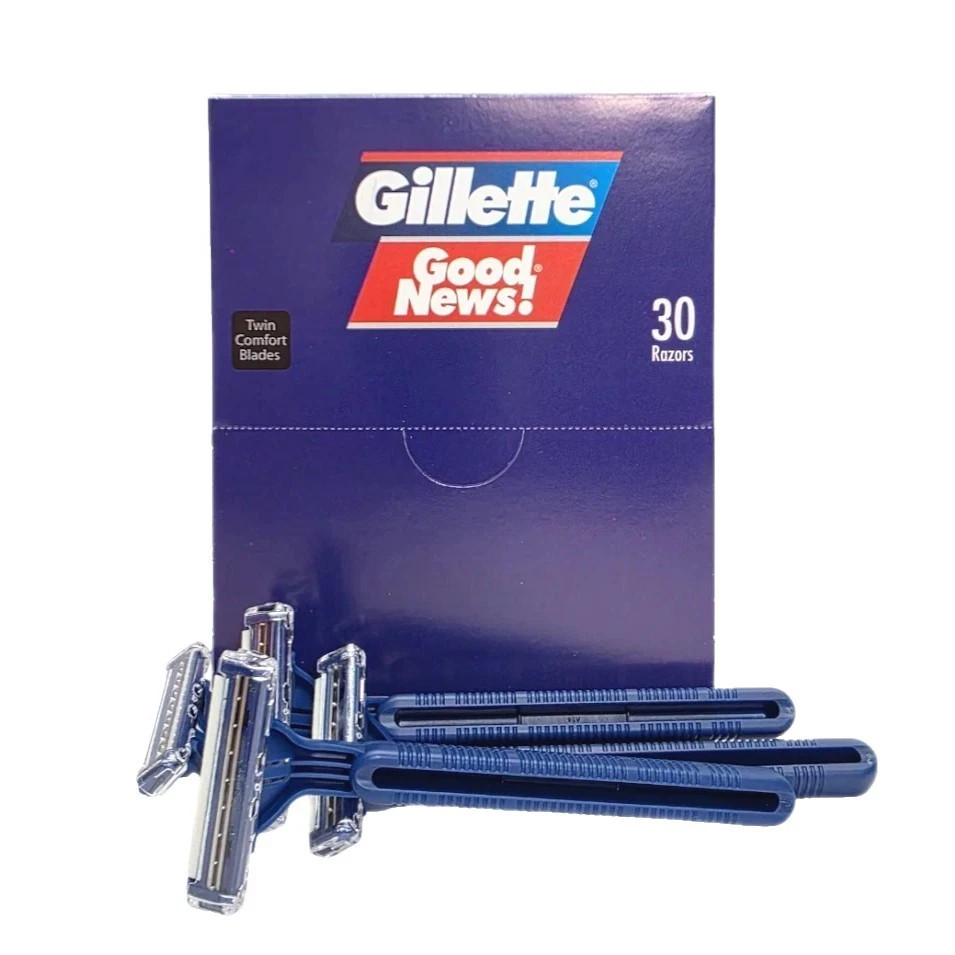 Gillette Good News Disposable Razors Twin Blade Pivoting Head ...