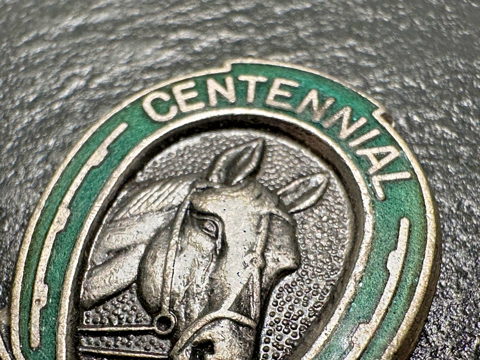 1966 CENTENNIAL RACE TRACK LITTLETON COLORADO HORSE OFFICIAL PIN FRONT ...