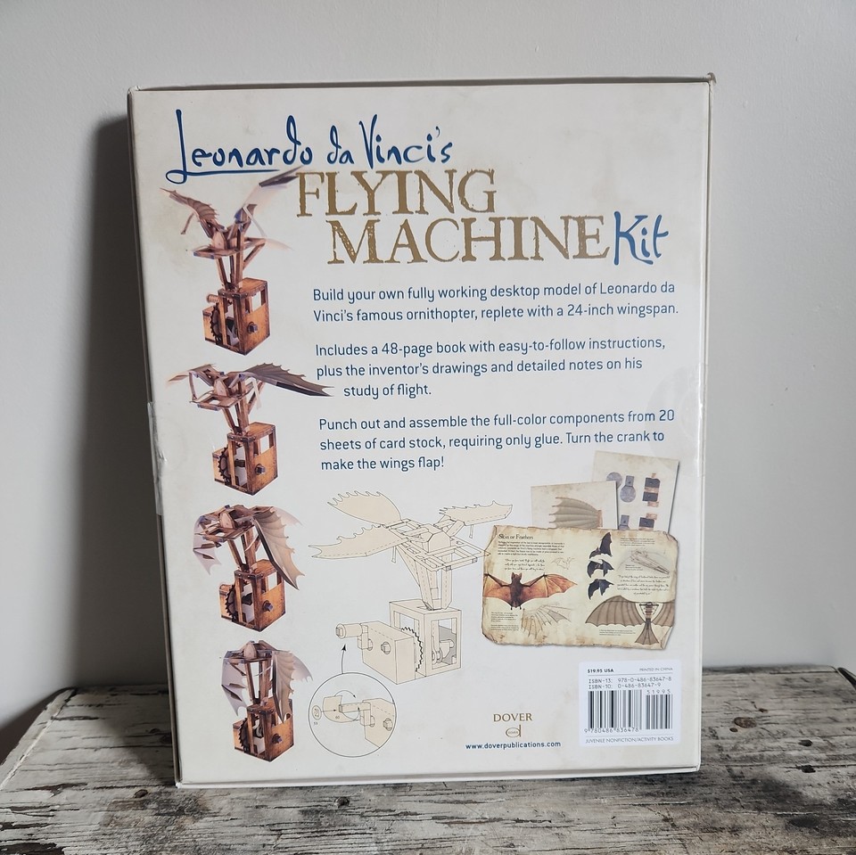 LEONARDO DA VINCI'S FLYING MACHINE KIT By David Hawcock **BRAND NEW ...