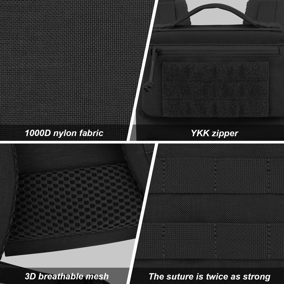 Upgraded Weighted Backpack Rucking Backpack for Weight Plates/Honeycomb ...