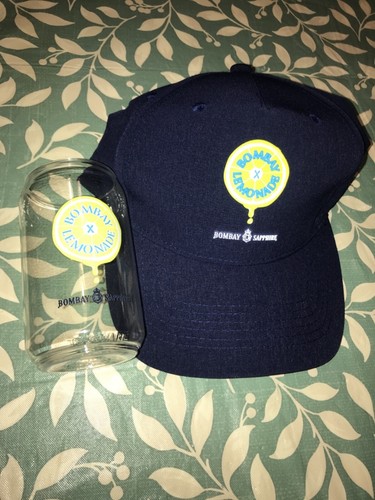 Bombay Sapphire Distillery Adjustable Baseball Cap Hat with plastic ...