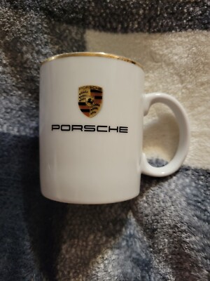 Porsche Germany Coffee Tea Cup Mug Classic Porsche Genuine Crest Logo ...