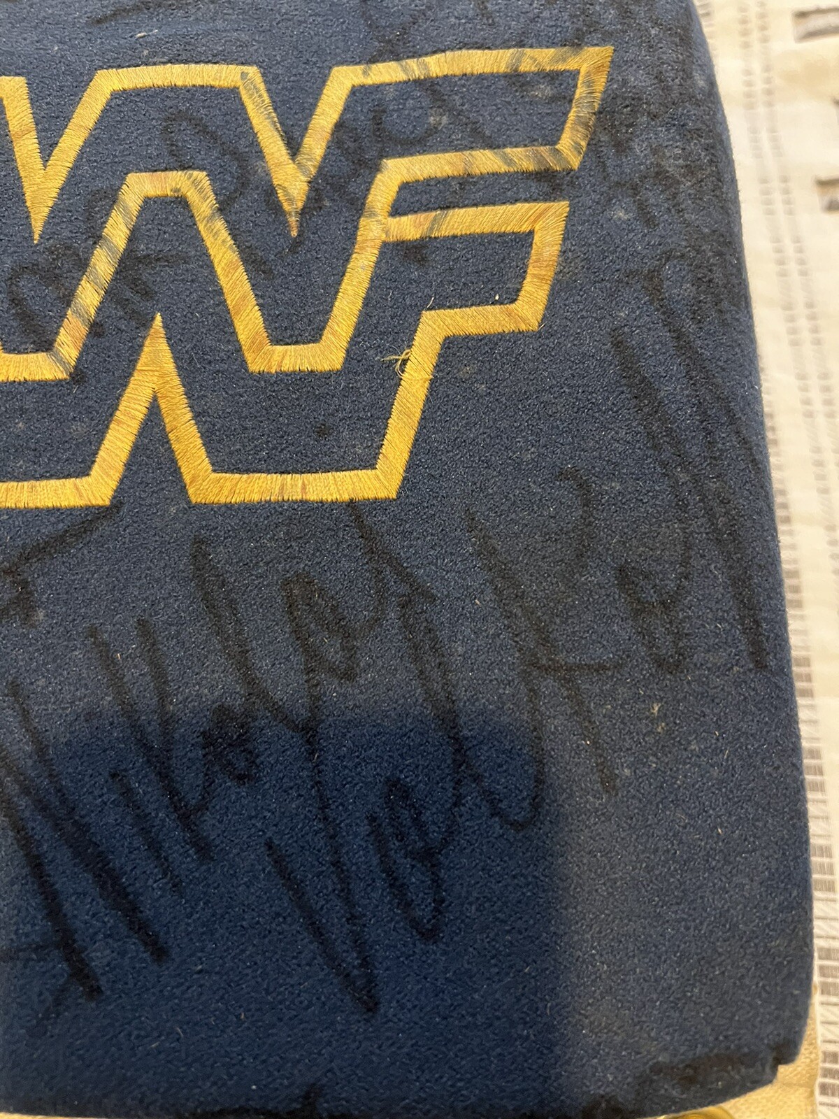 WWF WWE Wrestling Autographed Turnbuckle Signed Used WCW Mr Perfect ...