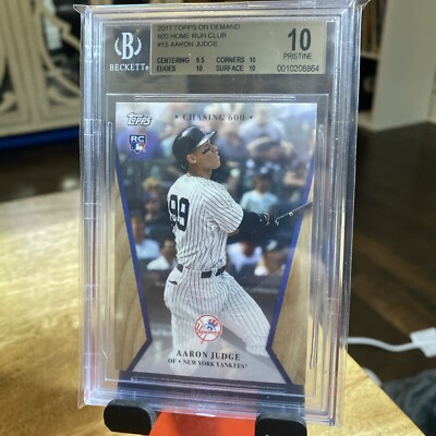 2017 Topps on Demand 600 HR Club Aaron Judge Rookie Card BGS 10 ...