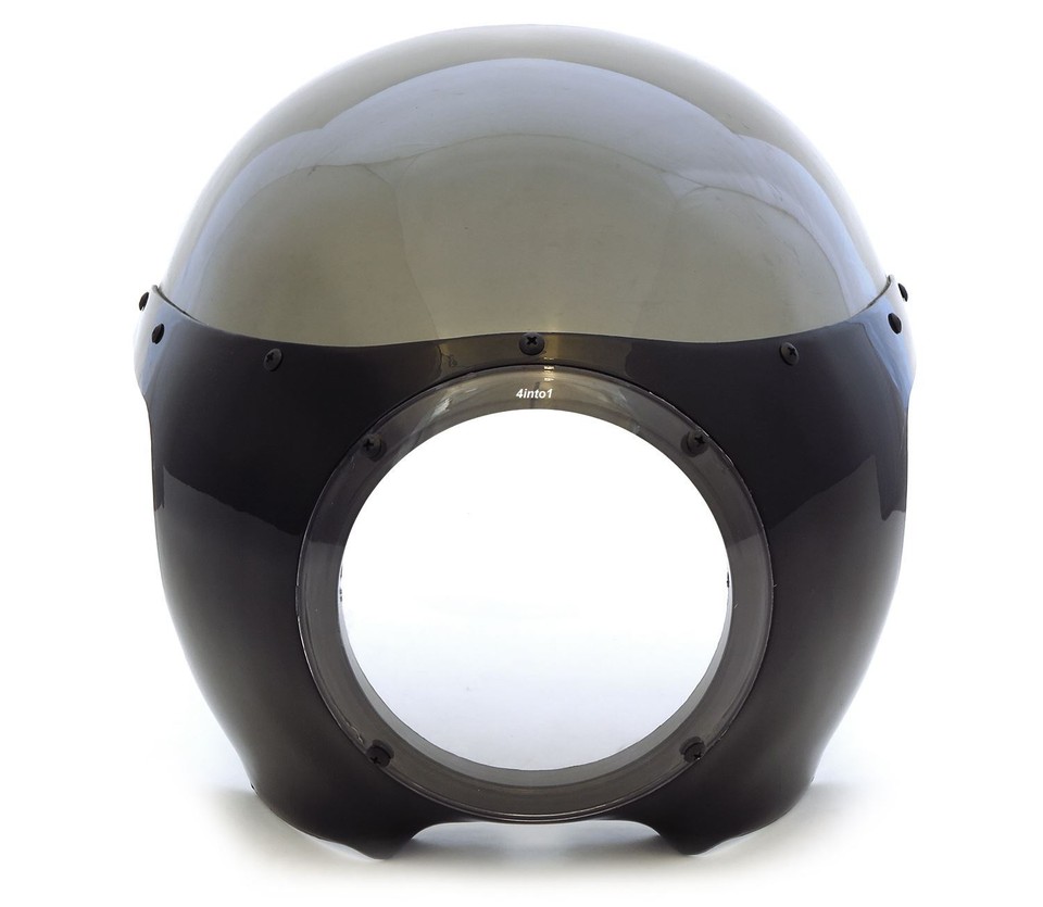 Cafe Racer Retro Drag Racing Motorcycle Fairing - Black - Smoke ...