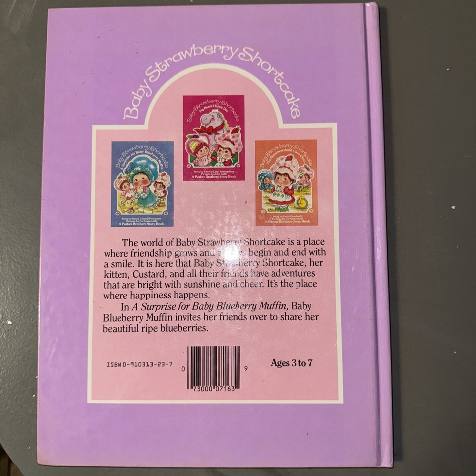 Vintage 1984 Baby Strawberry Shortcake a Surprise for Baby Blueberry ...