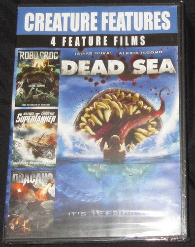 Creature Features 4 Film DVD Set (New) Dead Sea Robo Croc Super Tanker ...