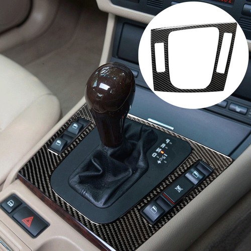 Carbon Fiber Gear Shift Console Panel Cover Trim For 98-05 BMW 3 Series ...