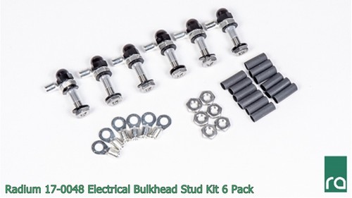 Radium 17-0048 Electrical Bulkhead Stud Kit 6 Pack Wiring Terminals ...