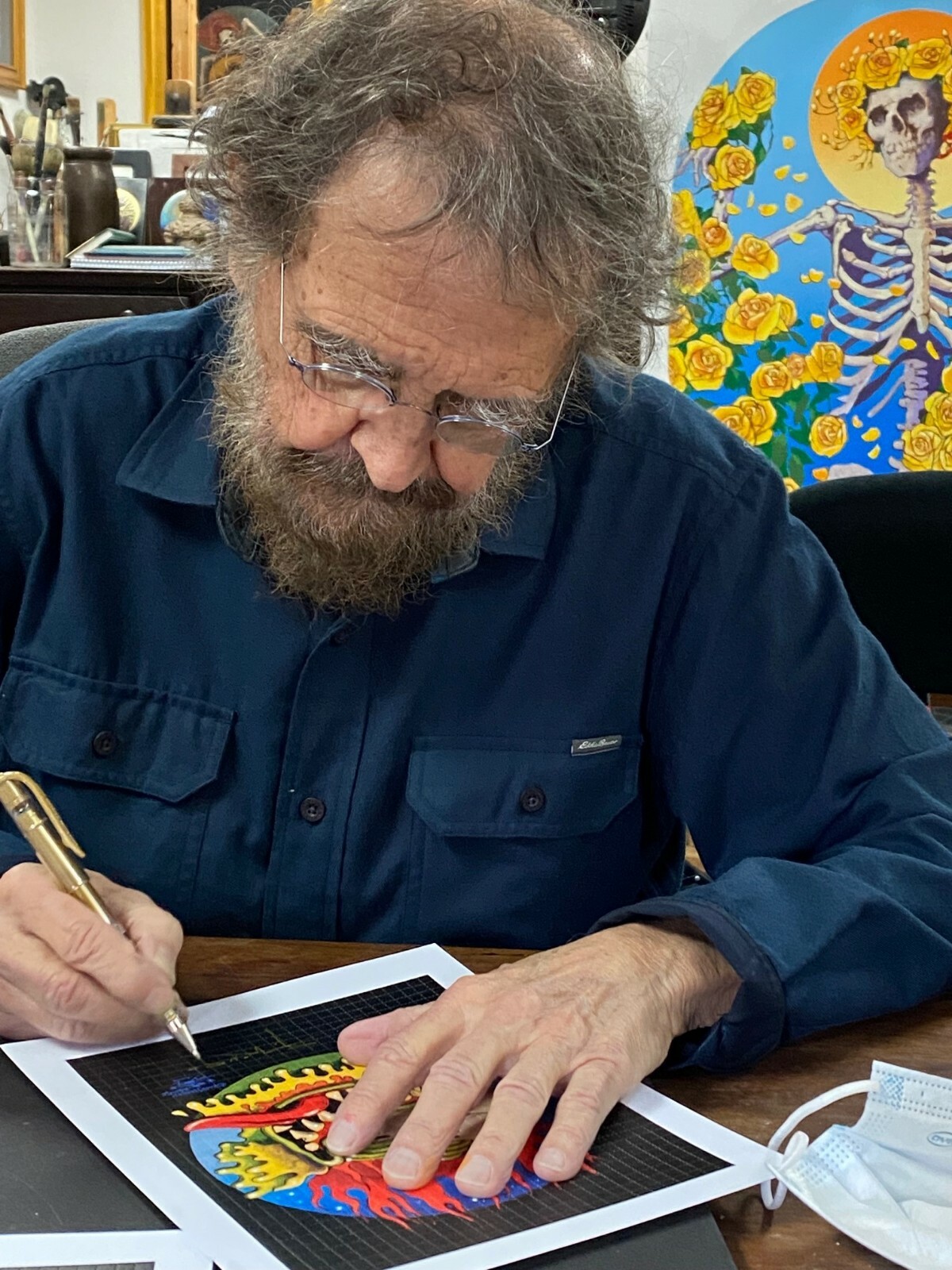 SIGNED & NUMBERED By STANLEY MOUSE "BEASTY" Blotter Art | eBay