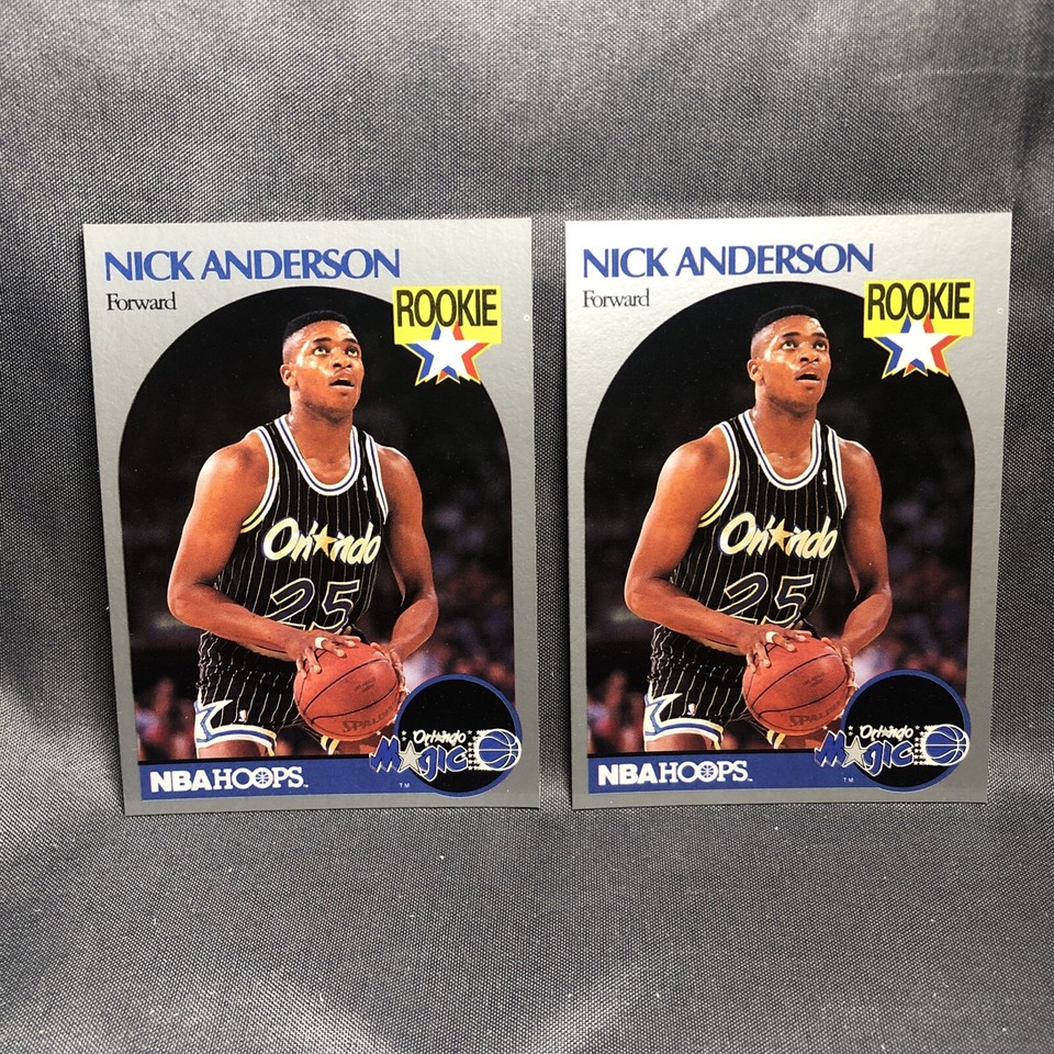 1990 NBA Hoops #214 Nick Anderson Rookie Card Orlando Magic | eBay