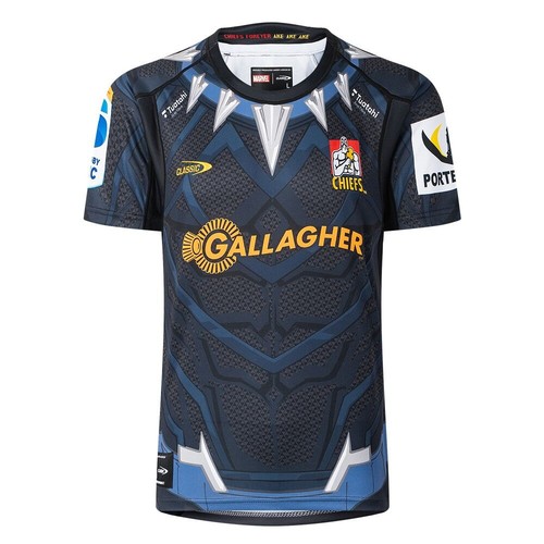 Waikato Chiefs 2025 Marvel Super Rugby Black Panther Jersey Sizes S-7XL ...