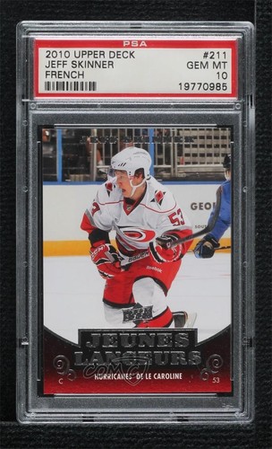 2010-11 Upper Deck Young Guns French Jeff Skinner #211 PSA 10 GEM MT ...
