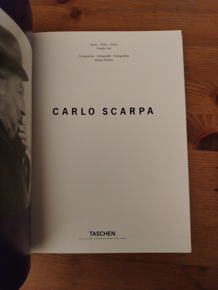 Carlo Scarpa monografia Taschen 2002 italiano spagnolo | eBay