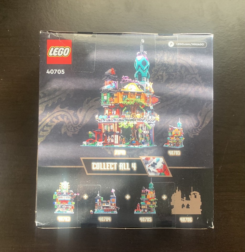 LEGO Ninjago Micro City Gardens (40705) + Micro Ninjago City (40703 ...