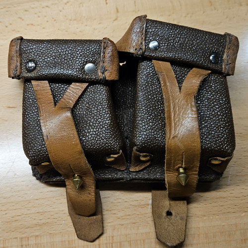 Mosin Nagant 7.62 Rifle Ammo Pouch - Stripper Clips - Leather | eBay