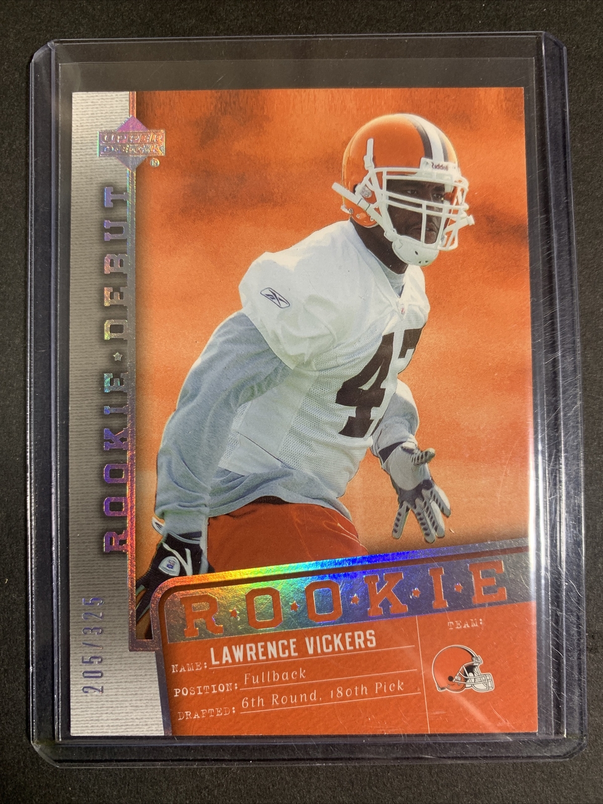 2006 Upper Deck Rookie Debut Holofoil Football Card #128 Lawrence ...