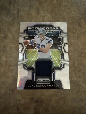 2023 Prizm Rookie Gear Silver Prizm Patch Luke Schoonmaker | eBay